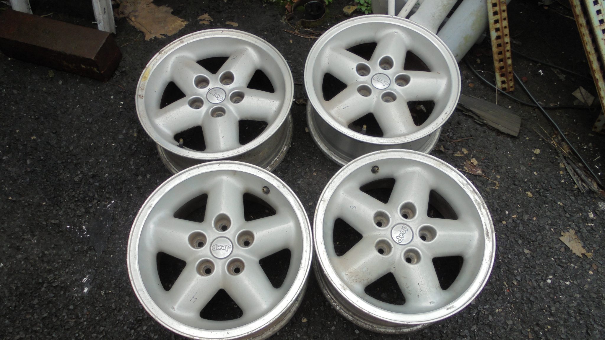 1987-2006 JEEP YJ TJ 15X7 ALUMINUM ALLOY RIMS – One Jeep | Jeep Parts ...