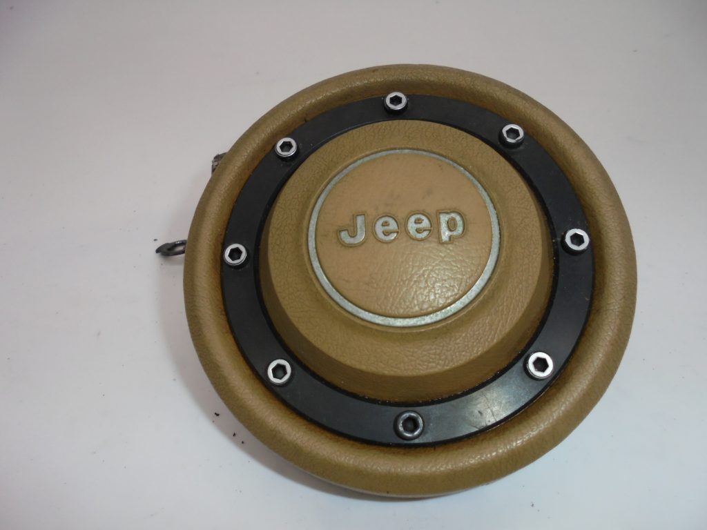 1976-1995 JEEP CJ/YJ TAN STEERING WHEEL HORN BUTTON – One Jeep | Jeep ...