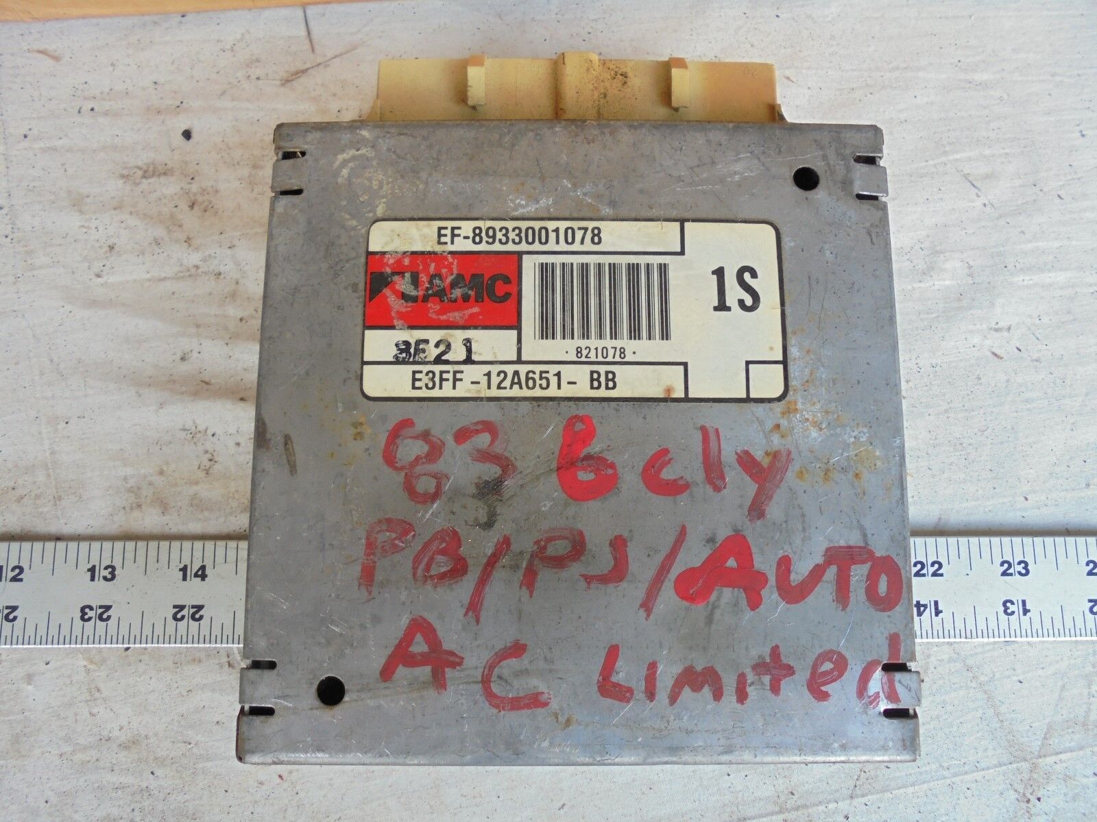 1983 JEEP CJ LIMITED EMC ECU COMPUTER FOR 6 CLY AUTOMATIC W/AIR EF 8933001078 – One Jeep | Jeep ...